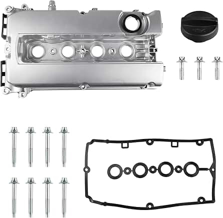 Aluminum Engine Valve Cover Kit with Gasket, Bolts, Oil Filler Cap ...