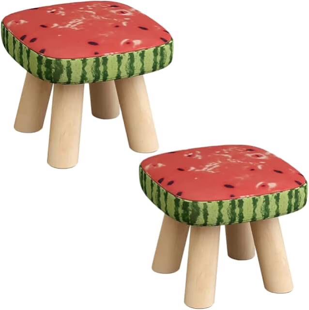2 pc children’s watermelon stools