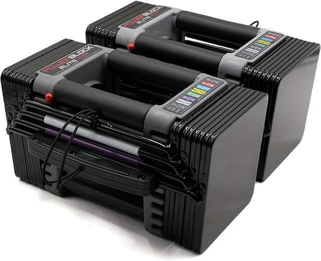 powerblock elite 90 exp adjustable dumbbell, one piece