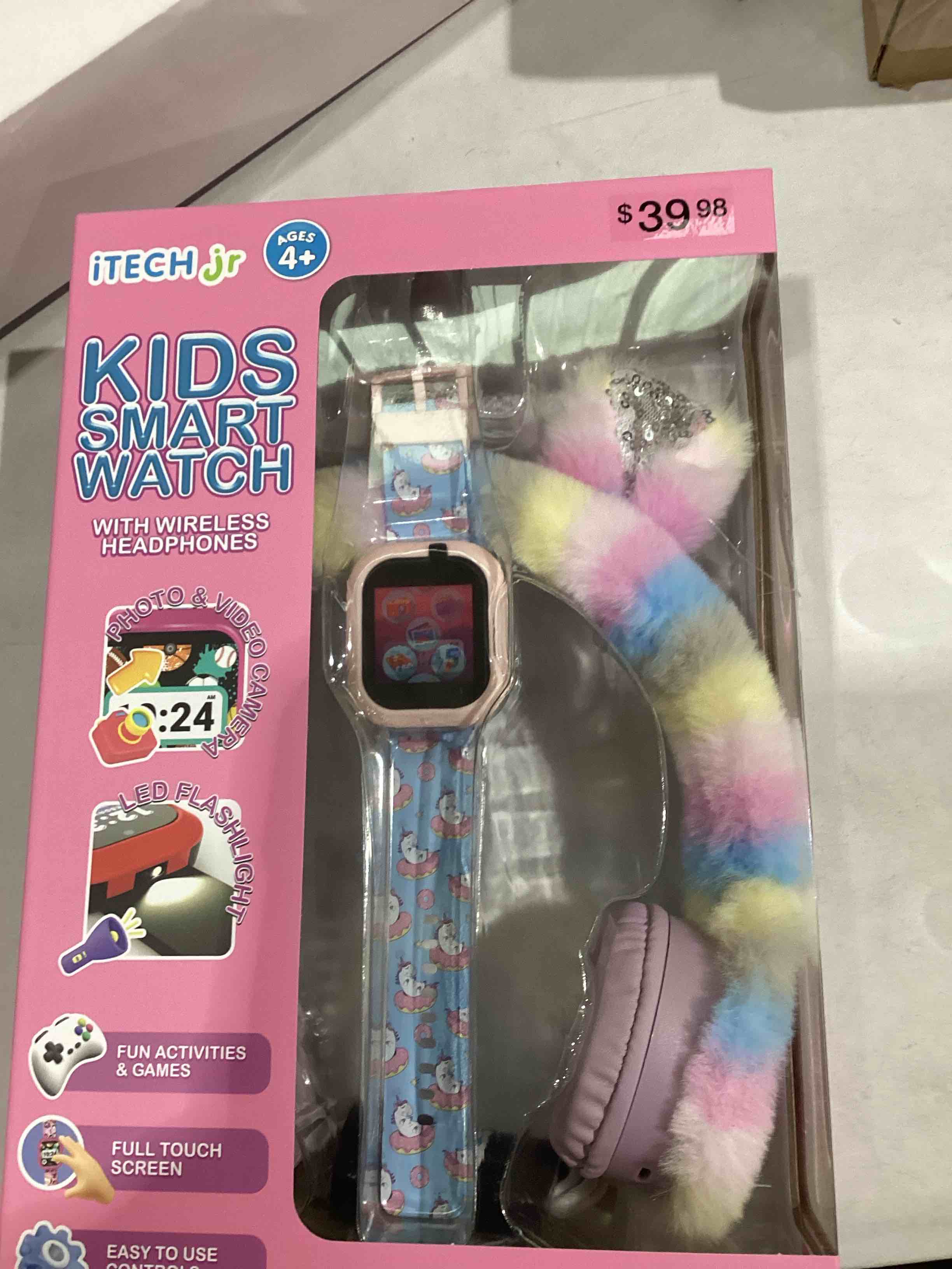 Itech Jr Kids Smart Watch With Wireless Headphones
