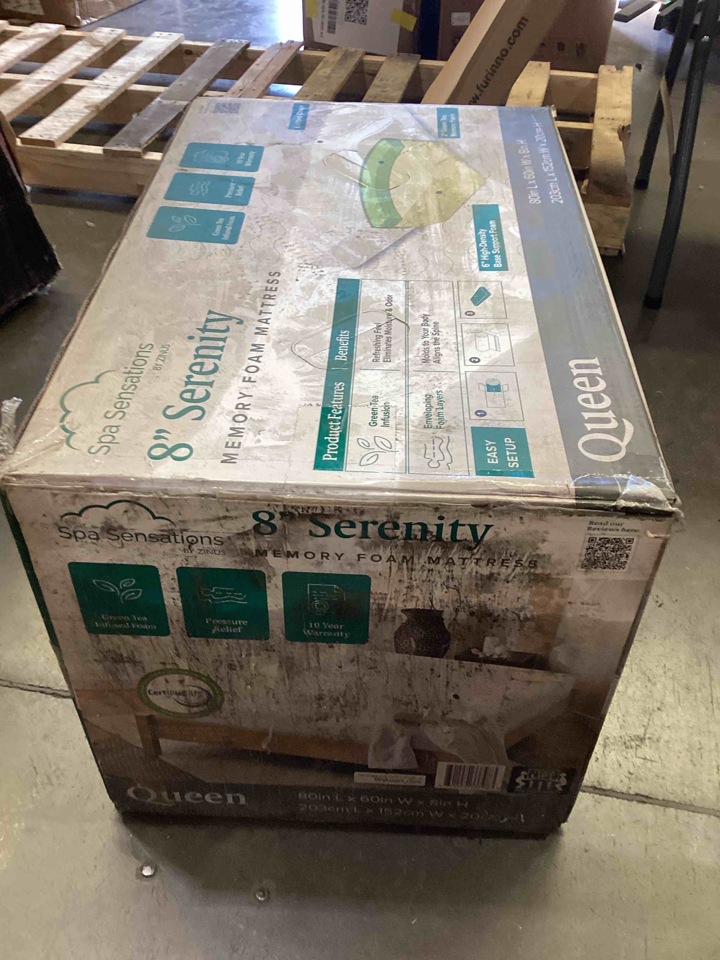 Spa Sensations 8” Serenity Memory Foam Mattress ( Queen)