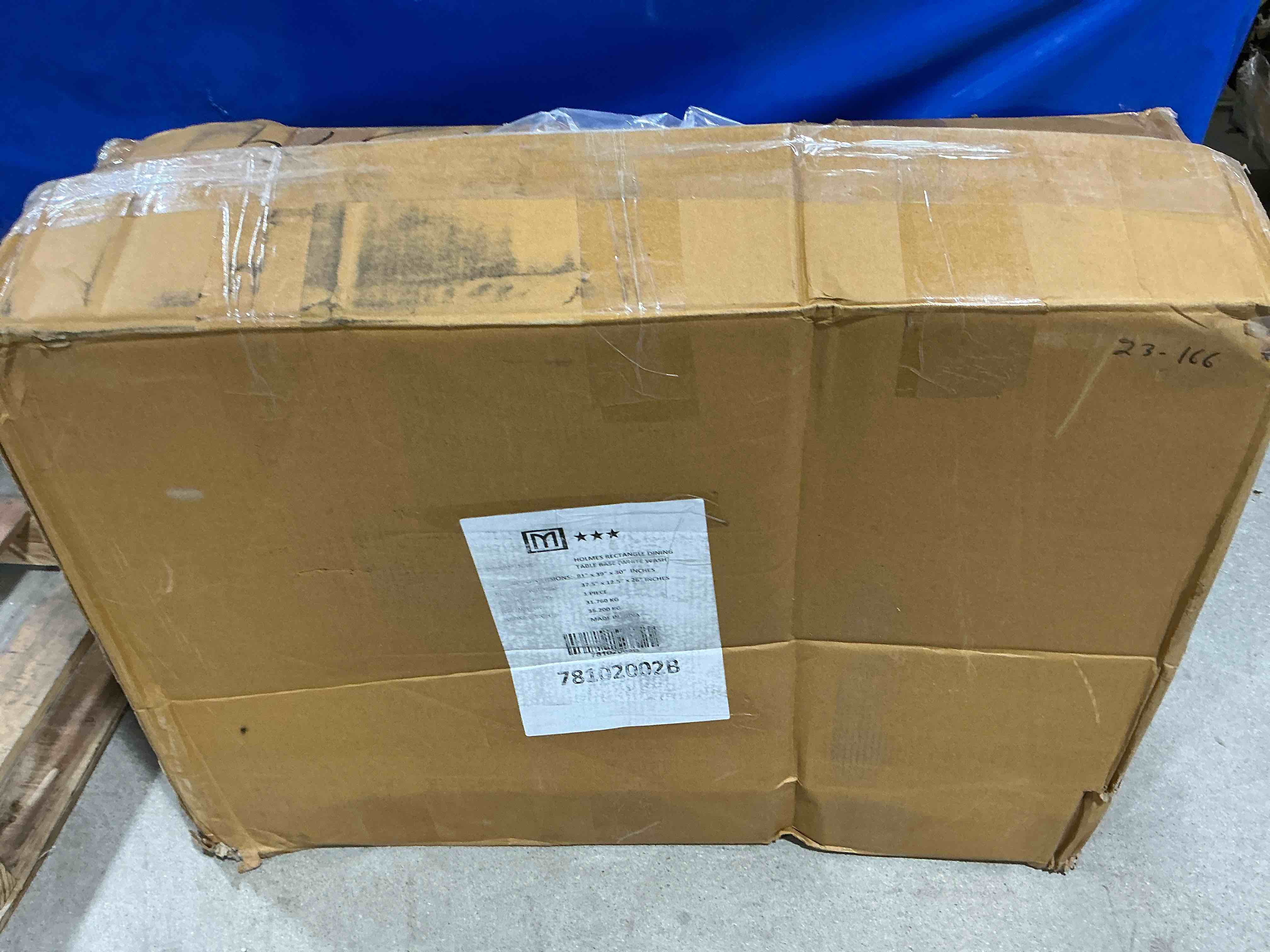 Holmes Rectangle Dining Table, White Wash