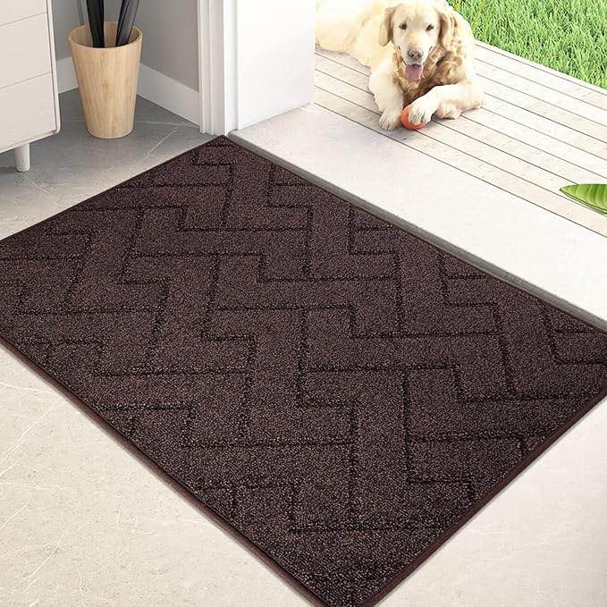 PURRUGS Dirt Trapper Door Mat 20" x 31.5", Non-Slip Machine Washable ...