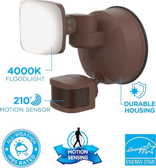 Enbrighten LED Wi-Fi Smart Security Light, App Control, Motion ...