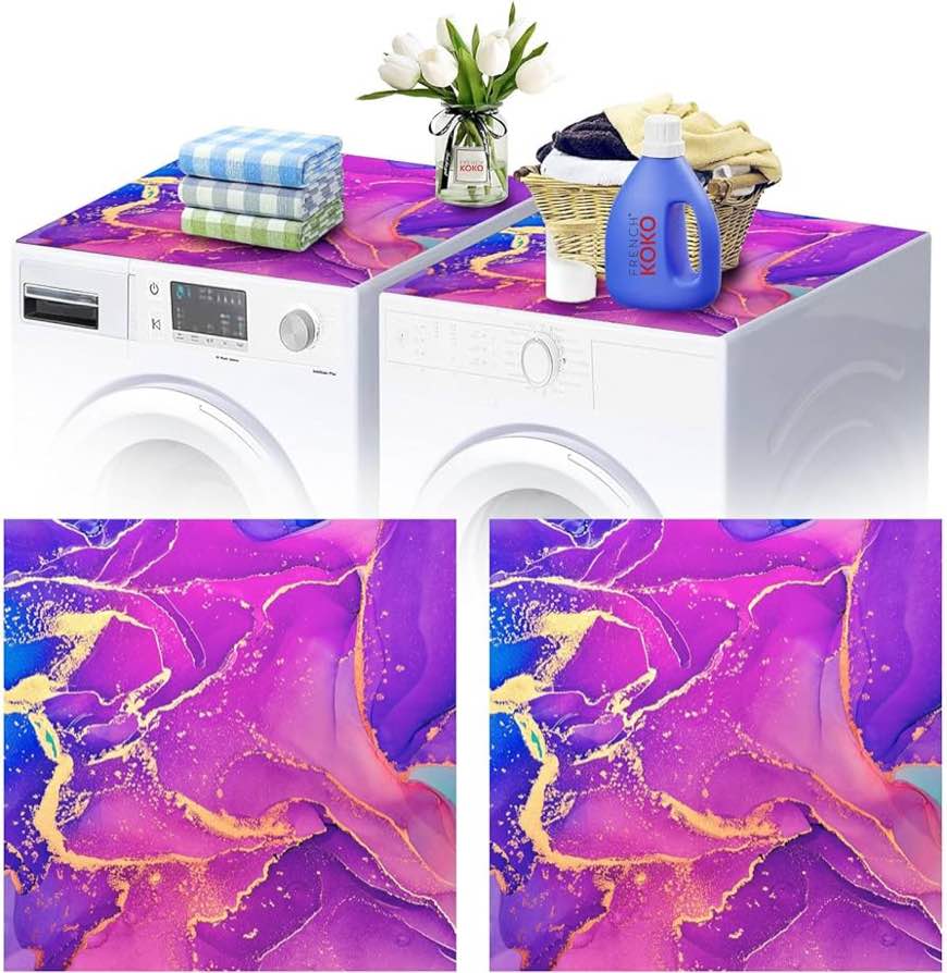 French KOKO Laundry Covers 2-Pack - Washing Machine Topper Laundry ...