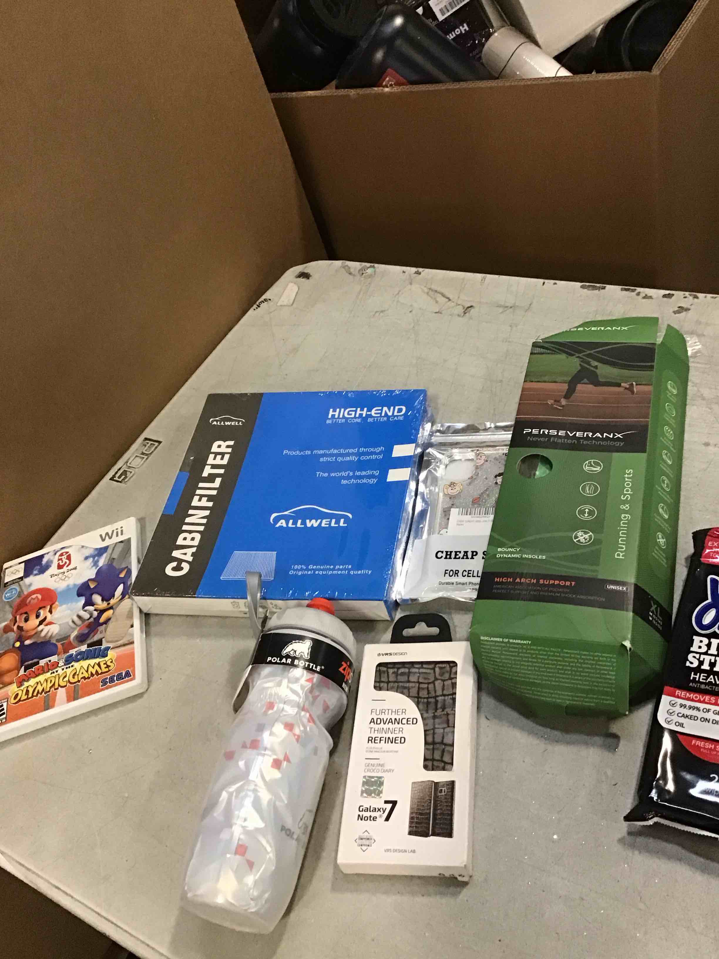 ASSORTED OF MISCELLANEOUS INCLUDED, CABIN FILTER, CASE IPHONE, WET ONES ...