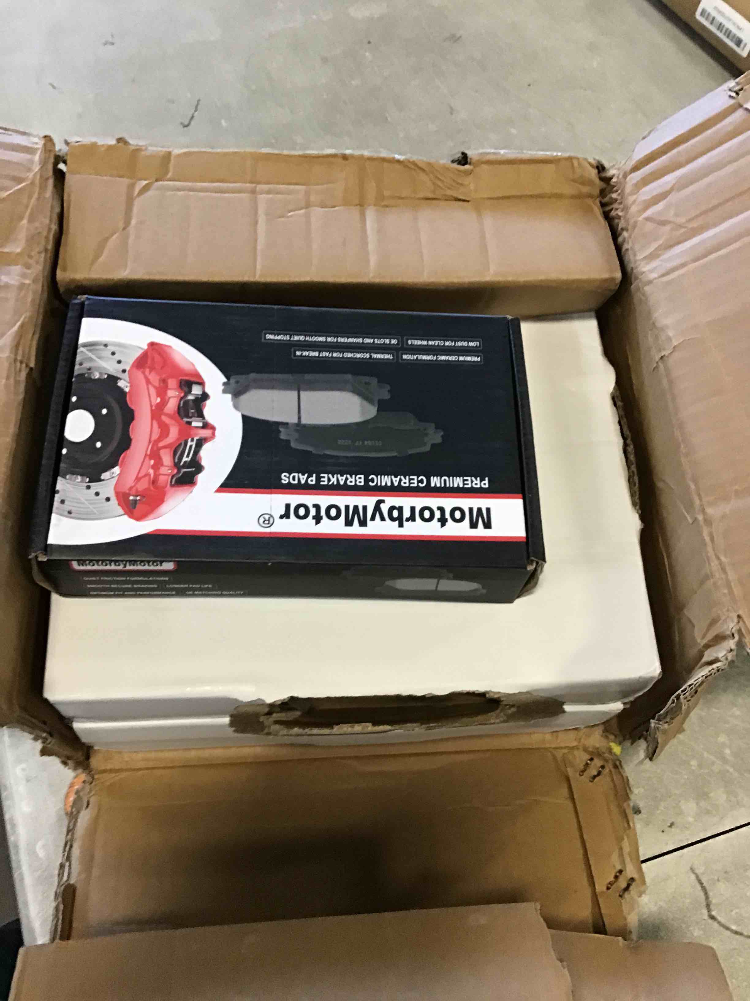 MotorbyMotor D1169 D883 Front Rear Ceramic Brake Pads w/Hardware Fits ...