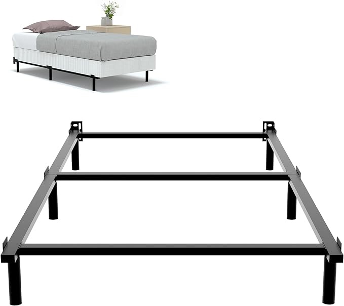 DTIG Tool-Free Easy Assembly Low Bed Frame Twin XL, 7 Inch Platform Bed ...