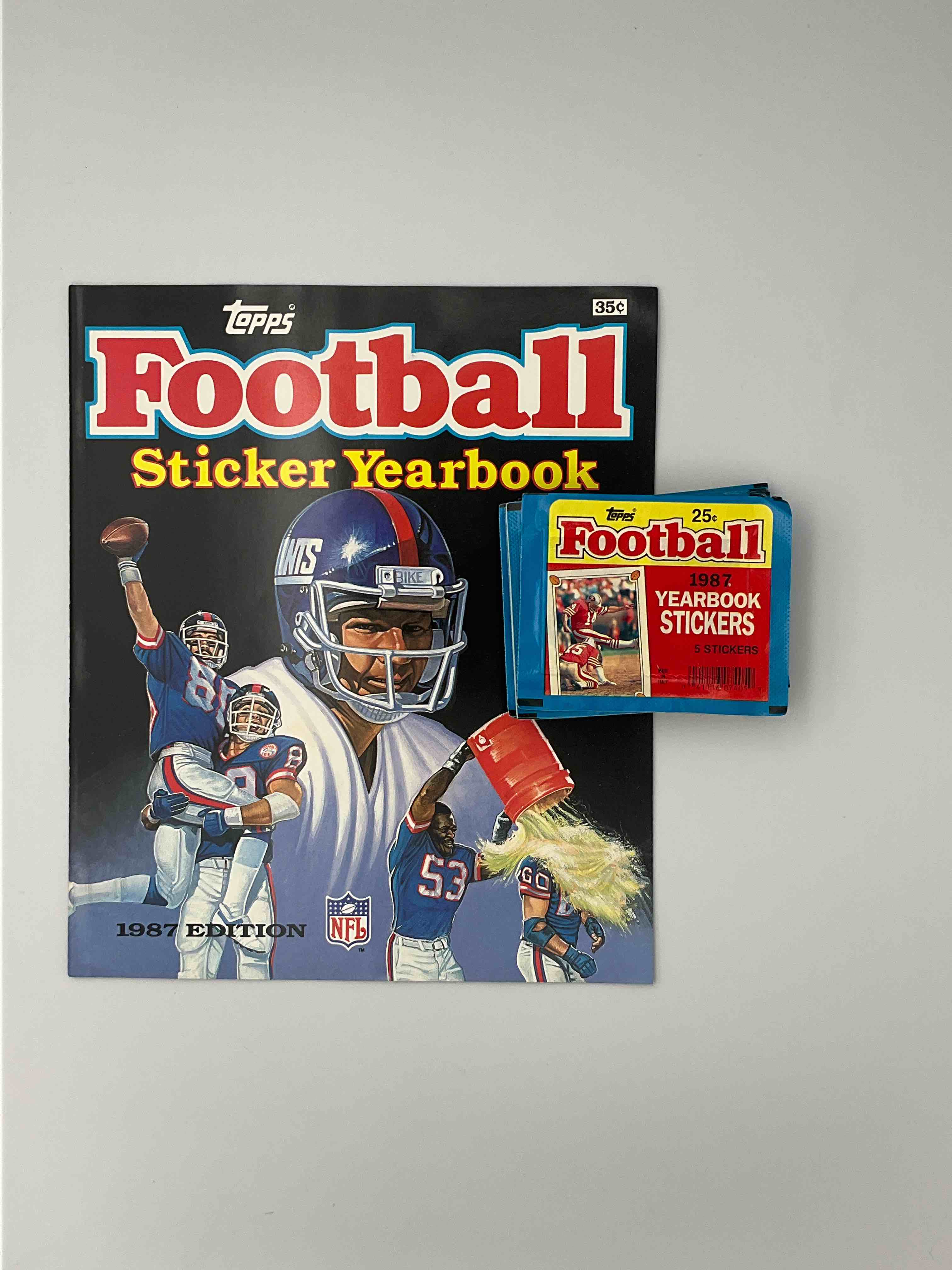 1987 Topps Football Sticker Yearbook Special! You'll See A Blue Moon ...