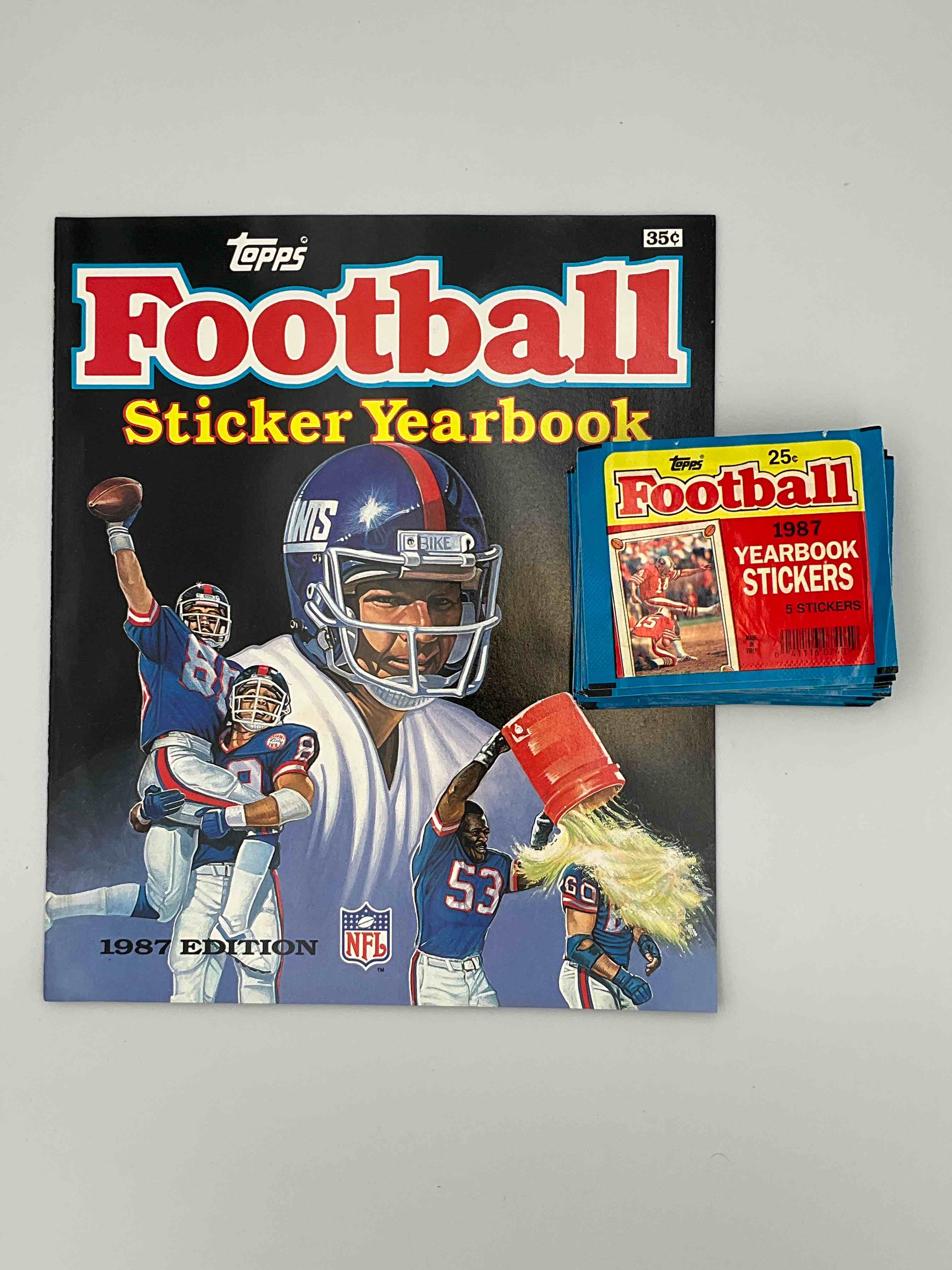 1987 Topps Football Sticker Yearbook Special! You'll See A Blue Moon ...