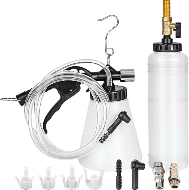 WNZ Pneumatic Vacuum Brake and Clutch Bleeding Tool Kit with Extractor ...