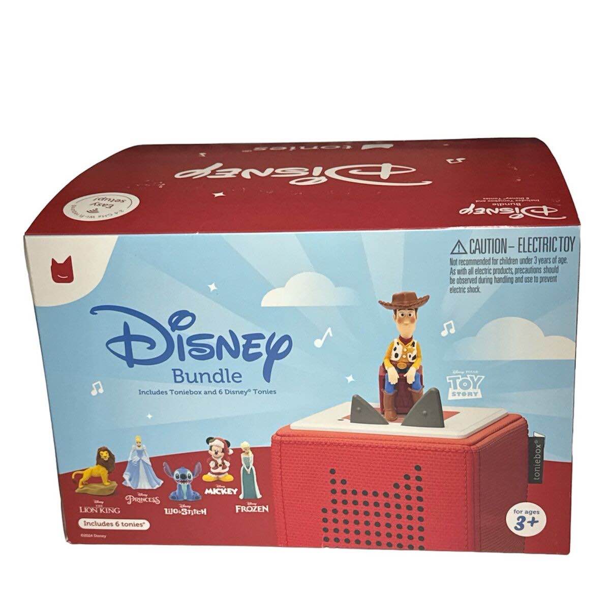 TONIES Disney Audio Music Player BUNDLE Toniebox + 6 Characters RARE SET