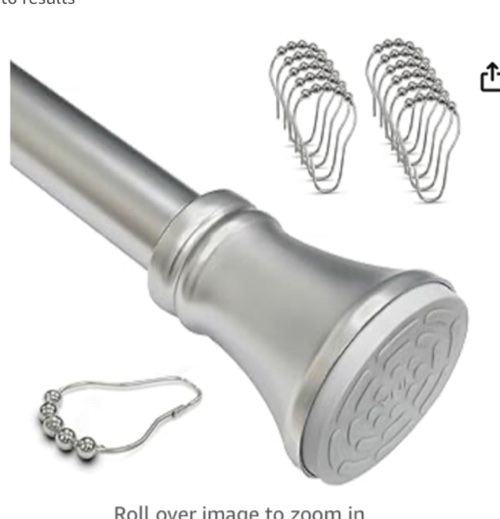 YNL Shower Curtain Rod, Never Rust, No Drill, Non-Slip Tension Rod ...