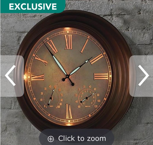 The 24" Outdoor Lighted Atomic Clock
