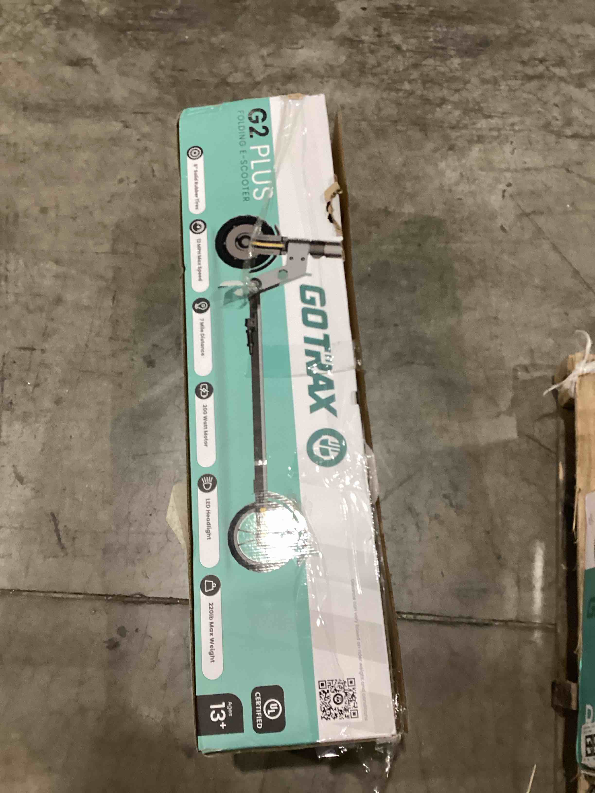 go trax g2 plus folding e-scooter