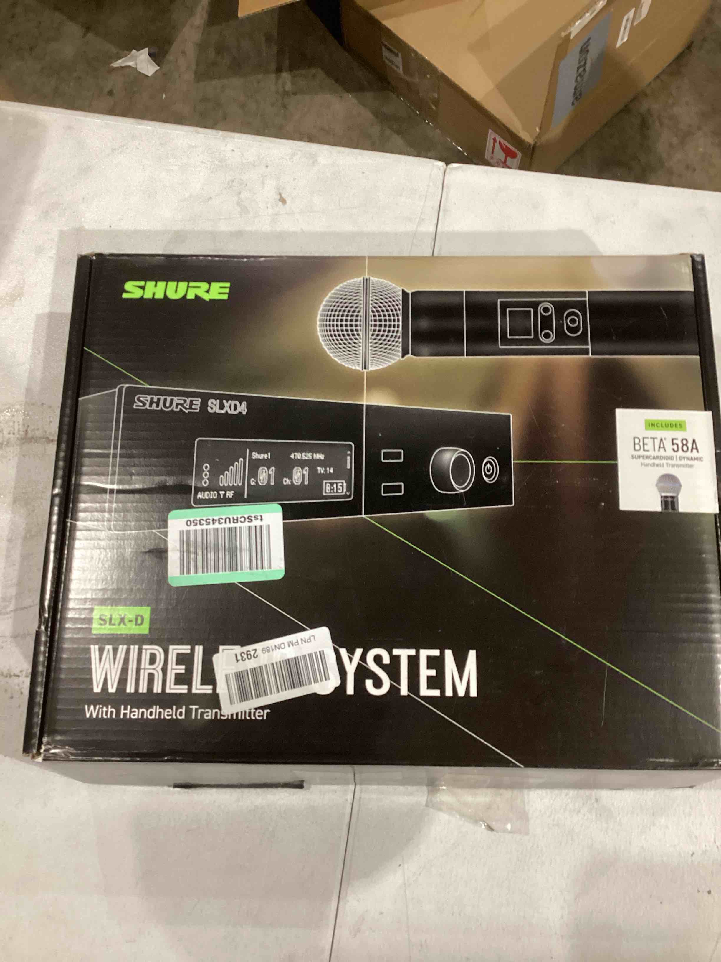 Shure SLXD24/B58 Digital Wireless Microphone System - Includes SLXD2 Handheld Transmitter with ...