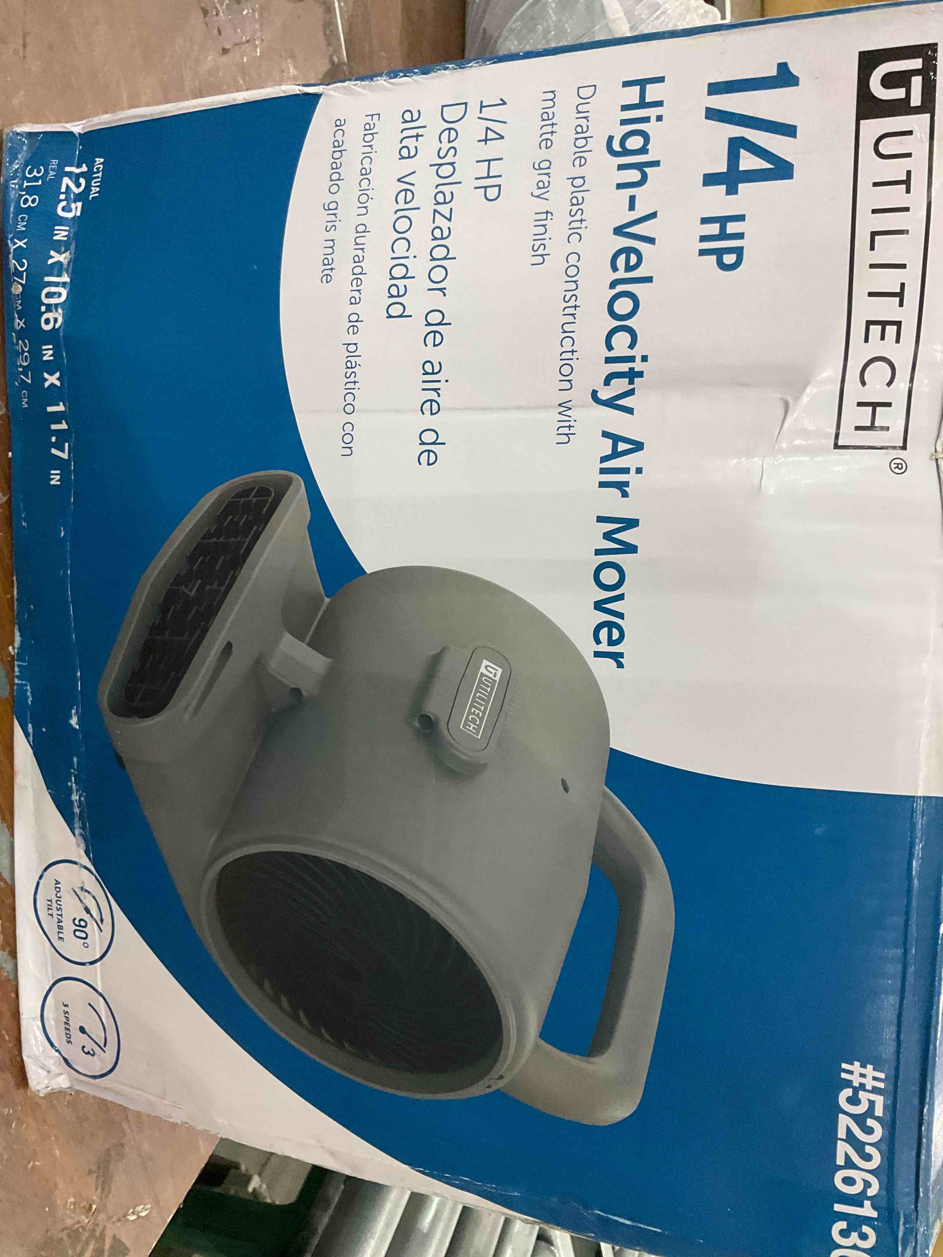 UTILITECH. 1/4 HP High-Velocity Air Mover