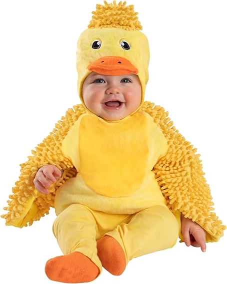 Spirit Halloween Baby Fuzzy Duckling Belly Costume | Duck Cosplay ...