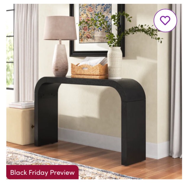 Lopp Curved Console Table