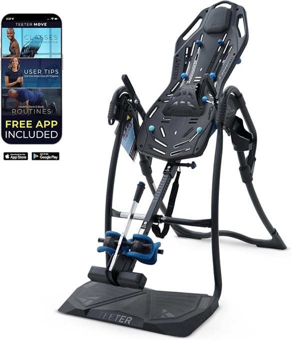 teeter Teeter FitSpine LX9 Inversion Table, Deluxe Easy-to-Reach Lock ...