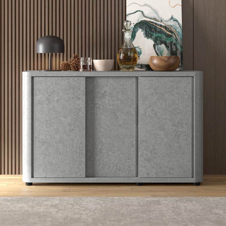 Gray Caomhan 47" 3 Door Dining cabinet