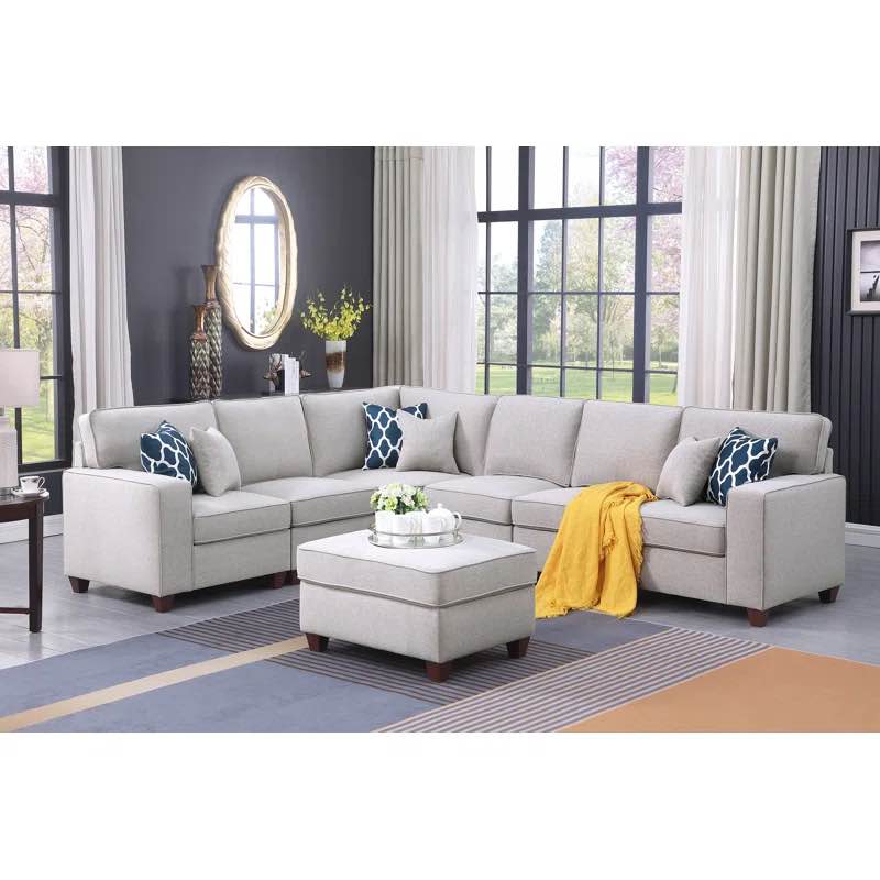 *incomplete,armless chair only* Lecanto Upholstered Sectional