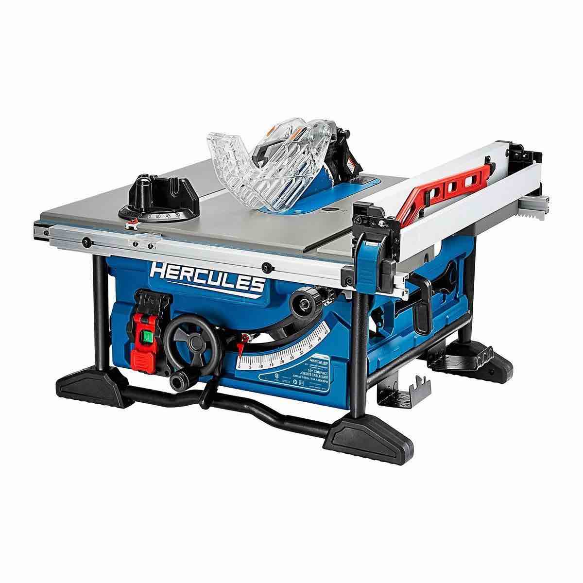 HERCULES 15 Amp, 10 in. Compact Jobsite Table Saw with Rack and Pinion ...