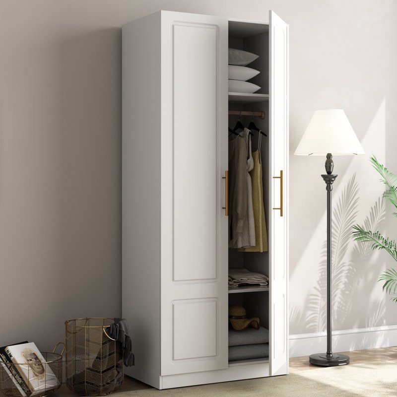 Michigan 71'' H x 31'' W Modern White Wardrobe Armoire