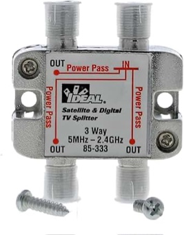 Splits 1 input signal into 3 balanced output signals; Designed for use ...