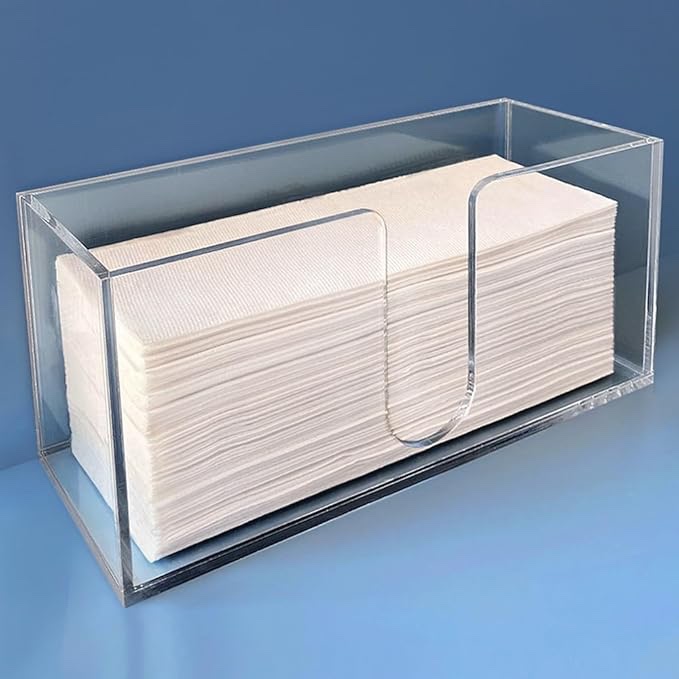 Acrylic Paper Towel Holder (5mm Acrylic) Paper Towel Dispenser ...