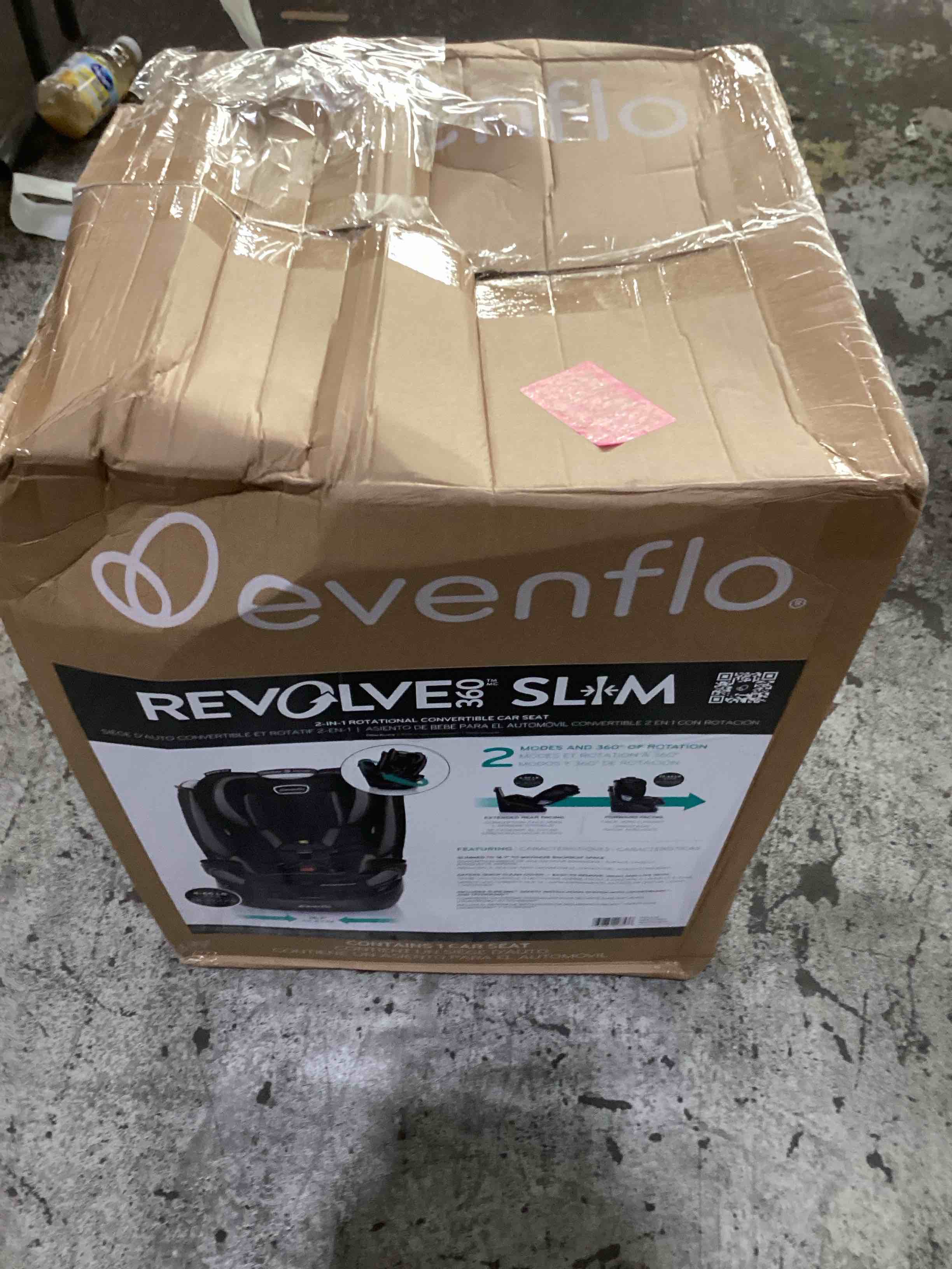 Evenflo Revolve 360 Slim 2-in-1 Rotational Convertible Car Seat with ...