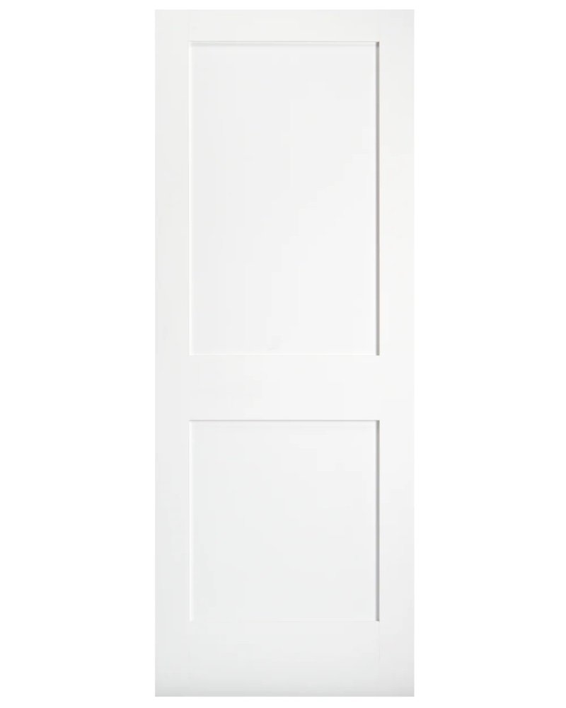 2 Panel Shaker Style Interior Door (Primed)