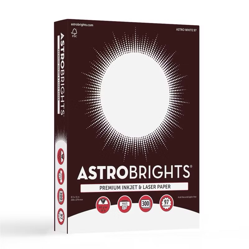 *opened and taped*Astrobrights 8.5" x 11" Printer & Copy Paper, 300 ...