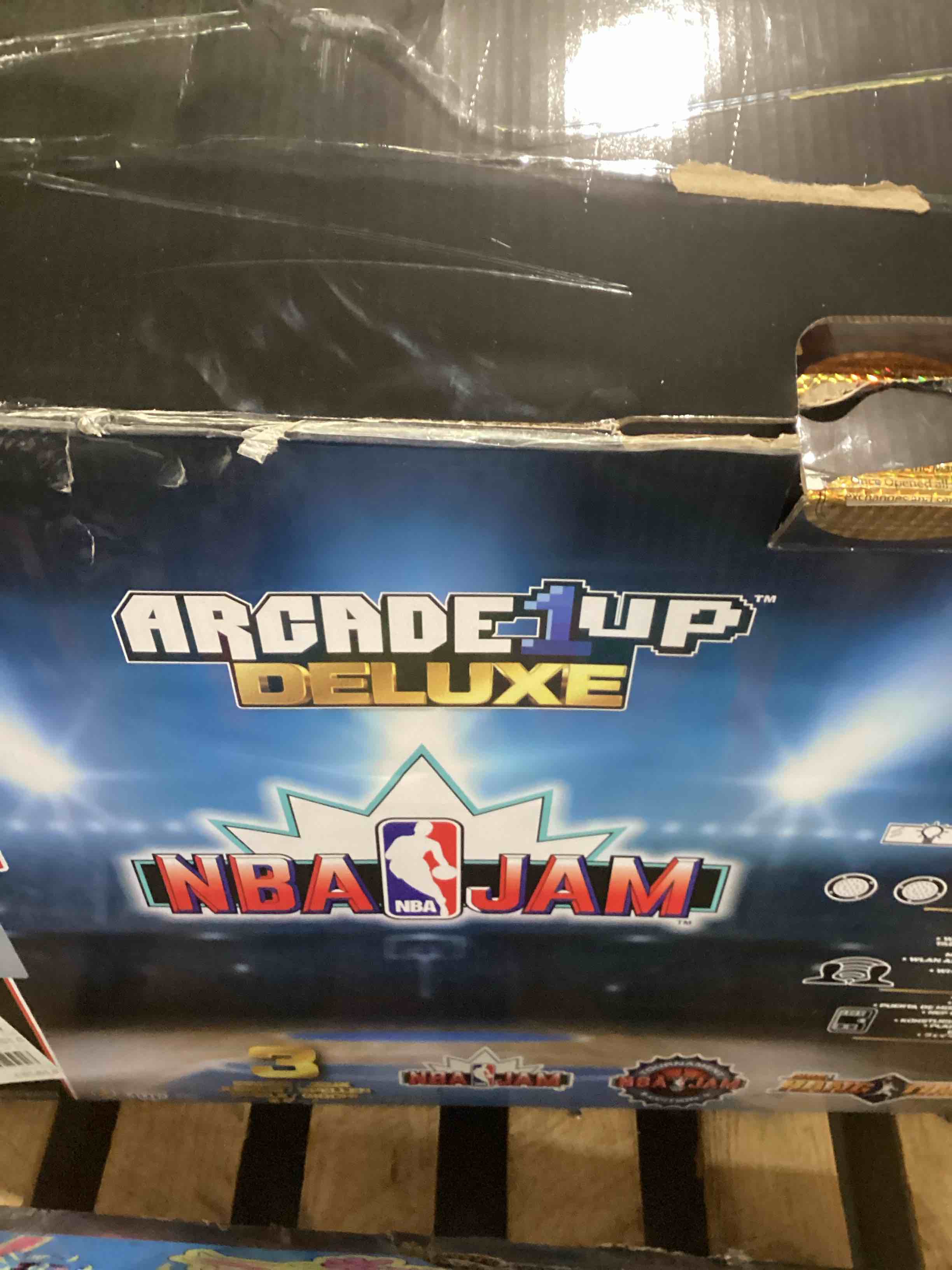 ARCADE1UP NBA Jam Deluxe 2-Player Control Panel Arcade Machine, Built ...