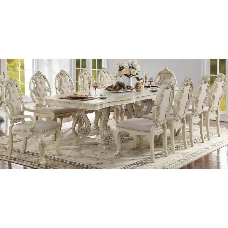 **INCOMPLETE **(only dining table -stand )6 chairs)-Alanni 11 - Piece ...