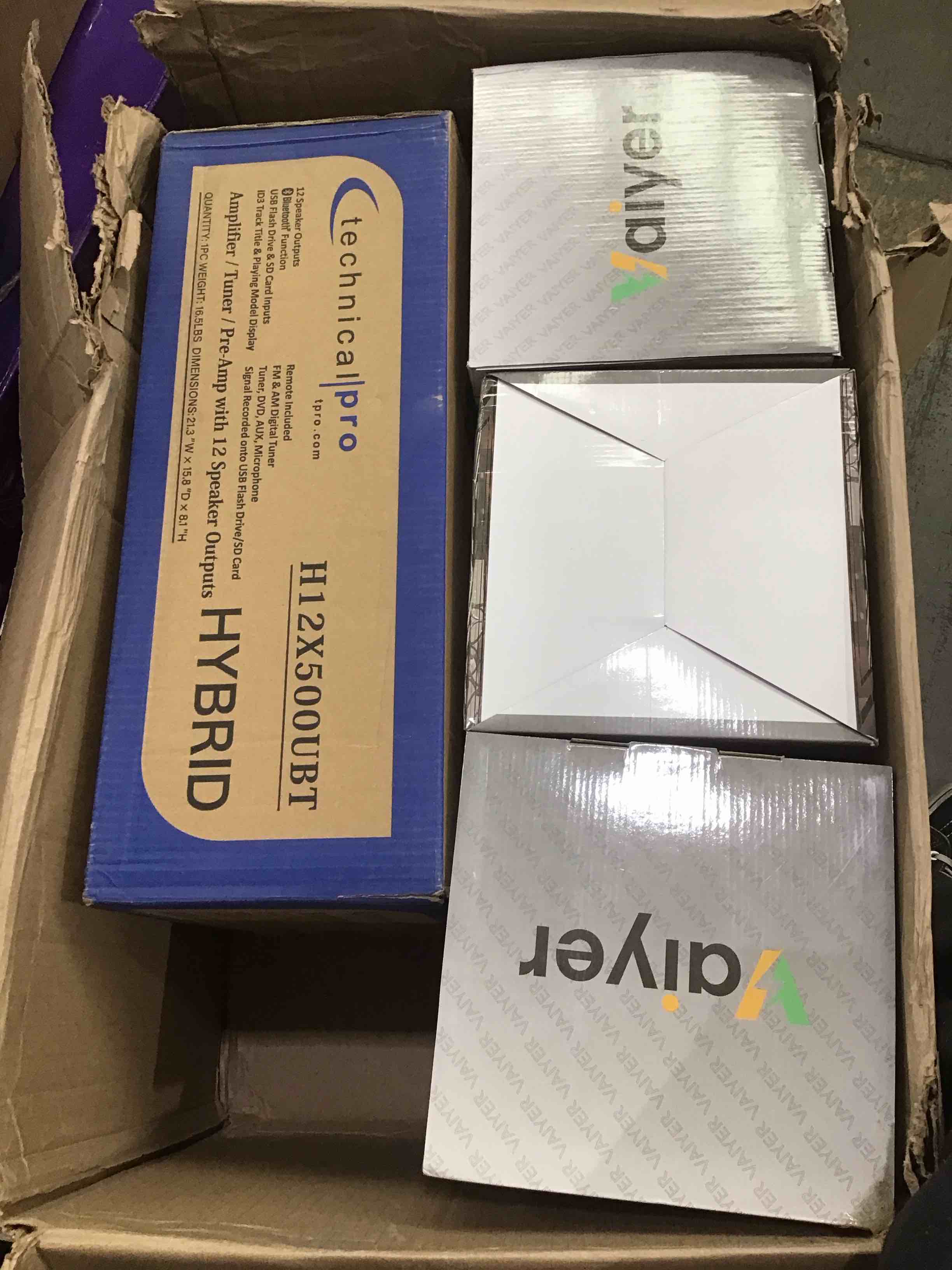 Vaiyer Home Audio System Kit, 6-Channel 6000 Watts Bluetooth Amplifier ...