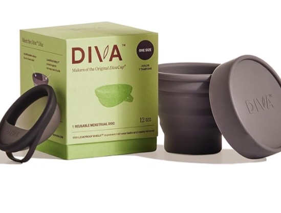Diva Disc & Shaker - Comfortable, Reusable Menstrual Disc with Shaker ...