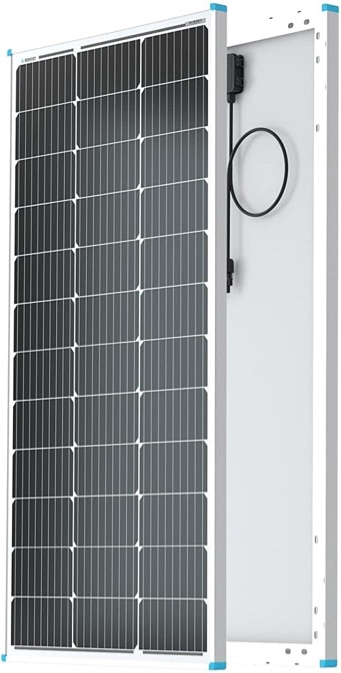 Renogy Solar Panel 100 Watt 12 Volt, High-Efficiency Monocrystalline PV ...