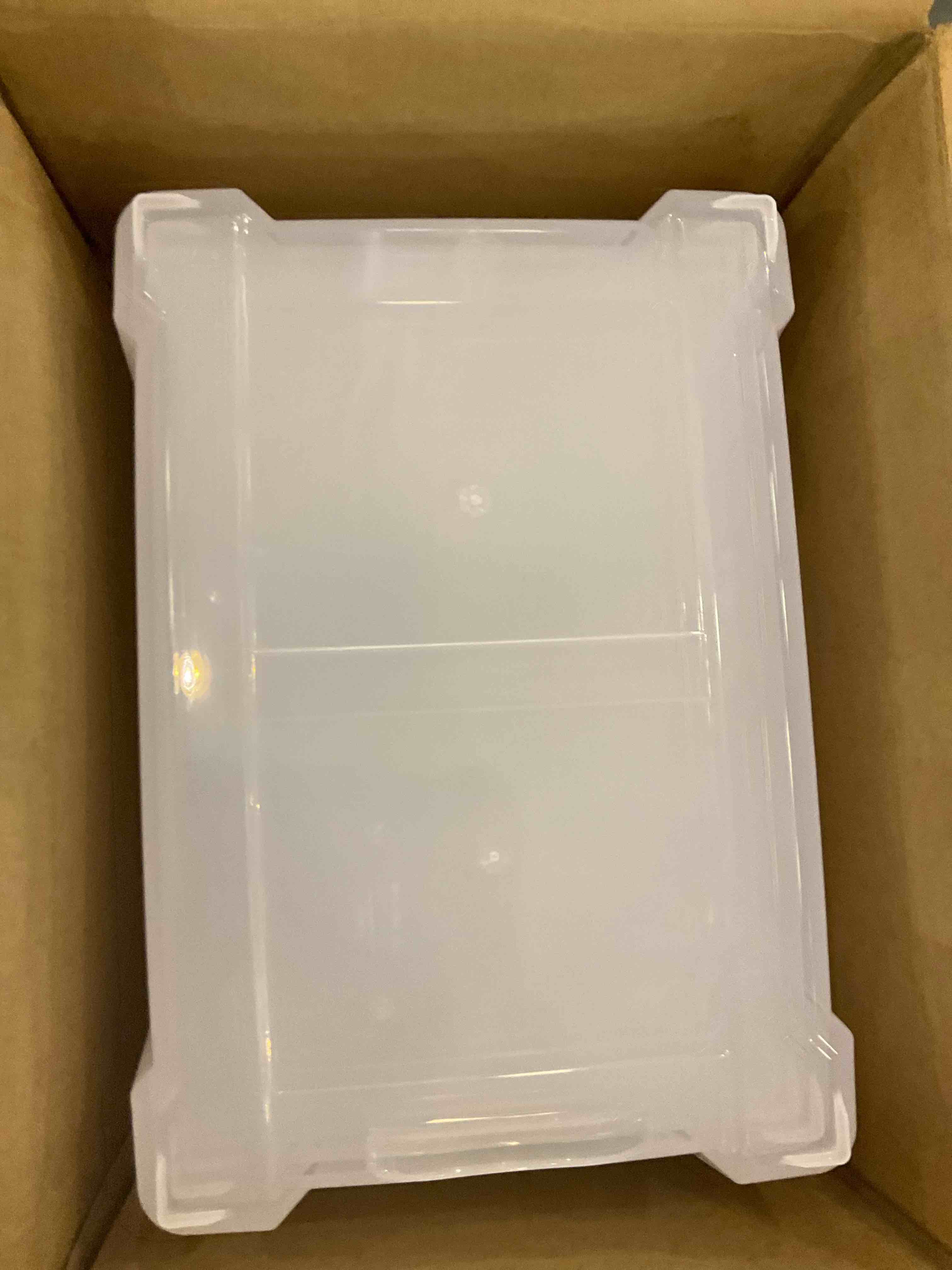 IRIS USA 54 Qt Stackable Plastic Storage Bins with Lids, 6 Pack - BPA ...