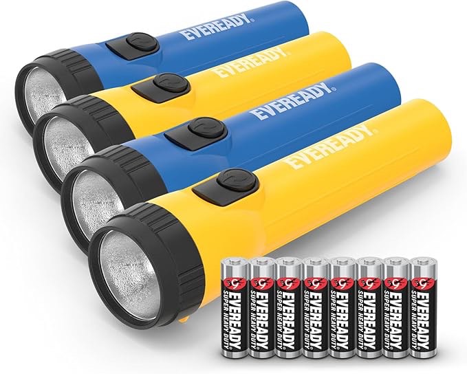 EVEREADY LED Flashlights (4-Pack), Bright Flashlights for Emergencies ...