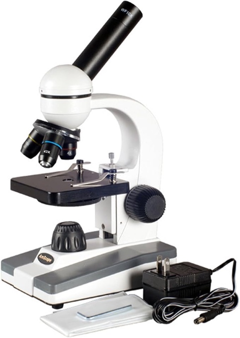 Portable 40X-1000X Magnification Monocular Student Microscope - AmScope