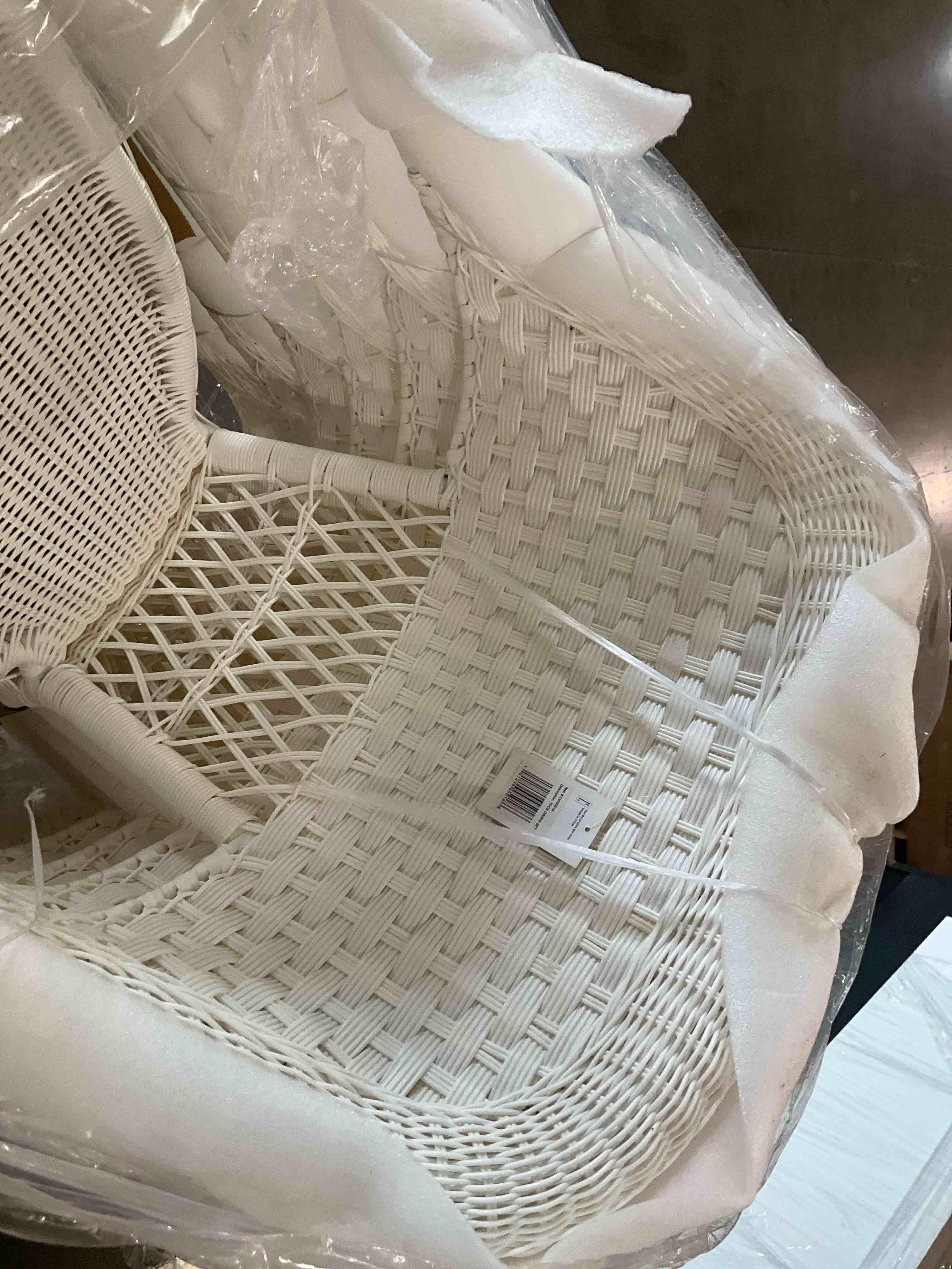 6pc rattan wicker dining chair set