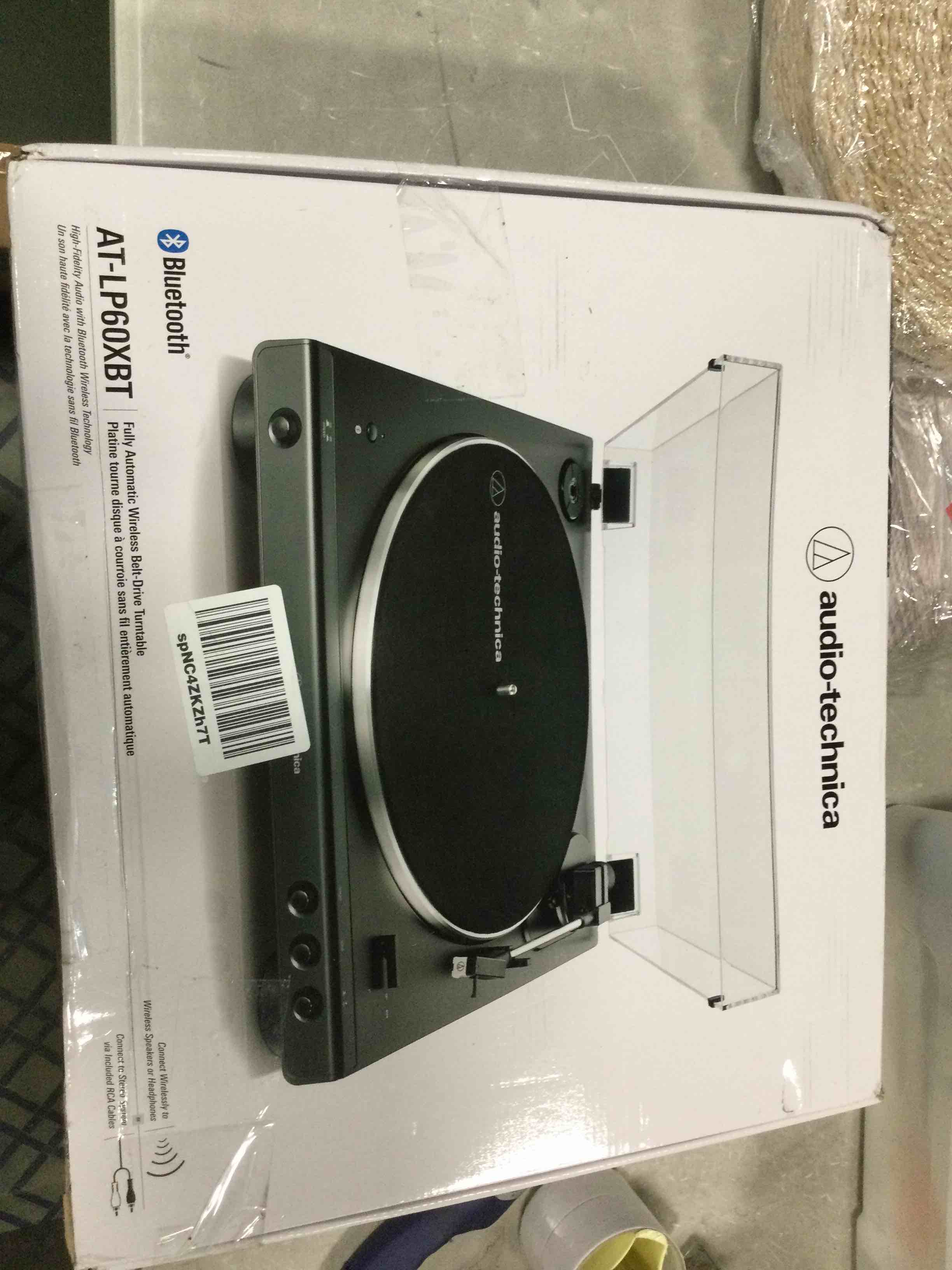 Audio-Technica AT-LP60XBT-BK Fully Automatic Bluetooth Belt-Drive ...