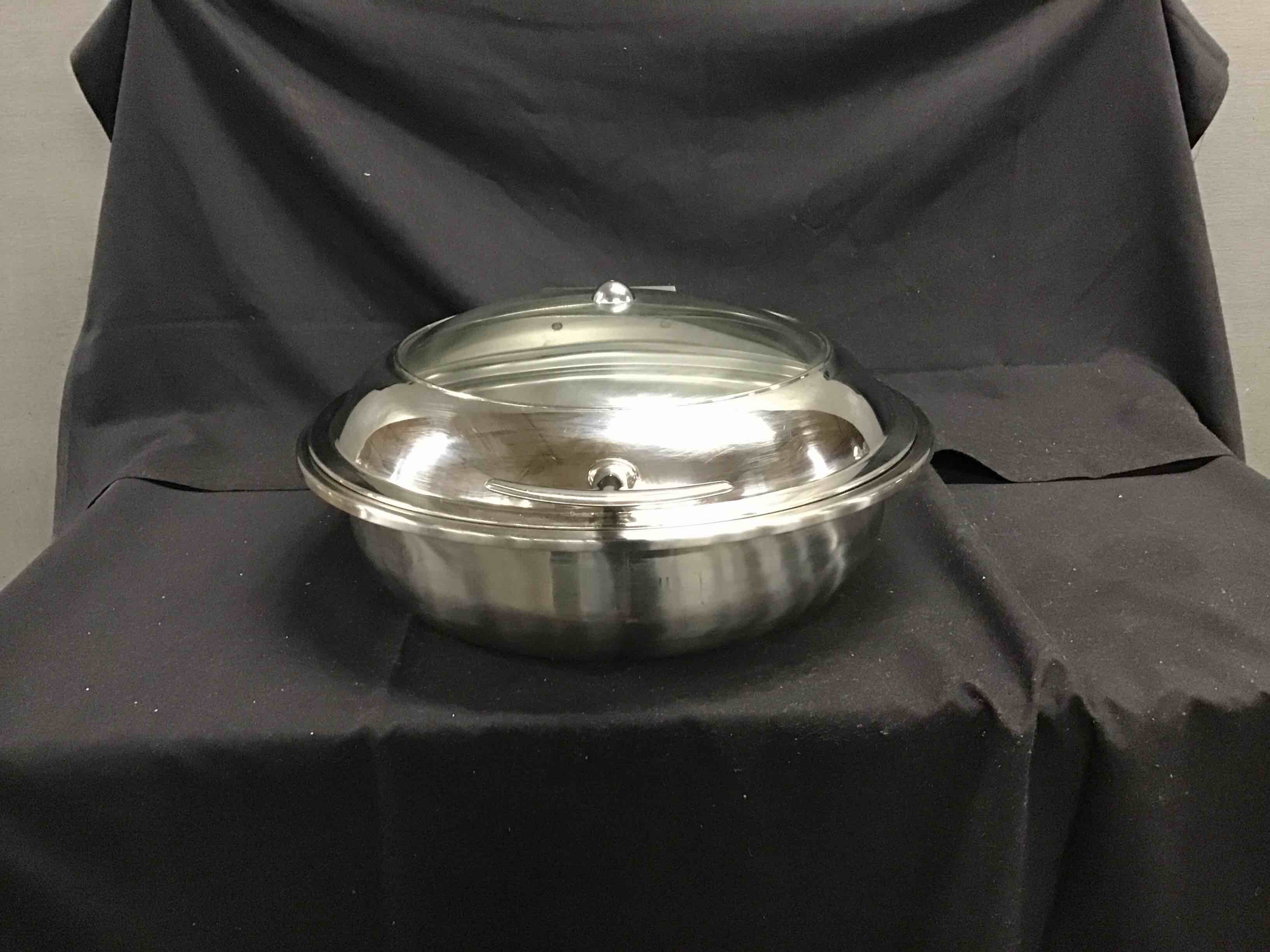 Spring USA Reflection 6 Quart Round Stainless Steel Induction Chafer ...