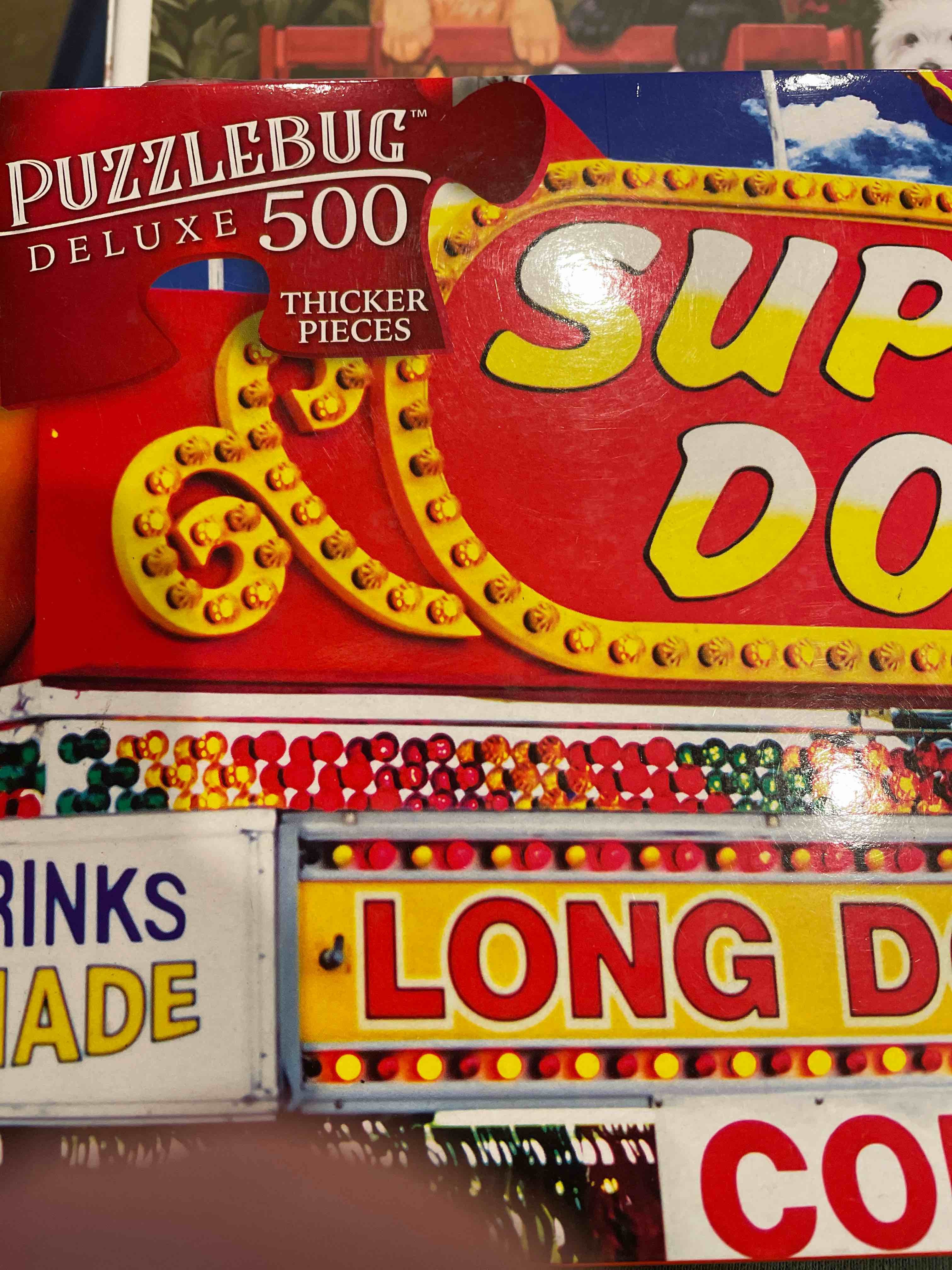 Puzzlebug Deluxe 500 pc Jigsaw Puzzle Amusement Park Concession Signs