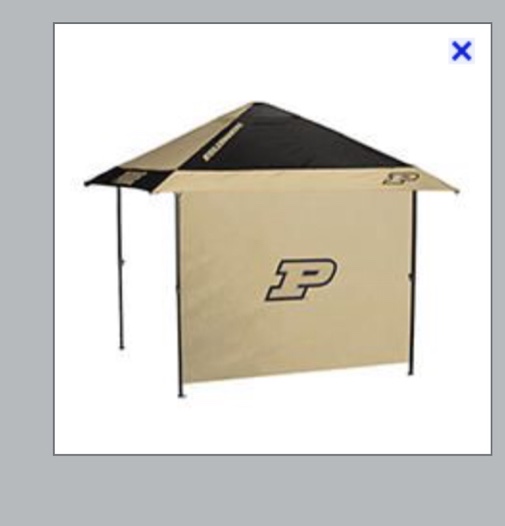 Logo pagoda canopy Purdue University