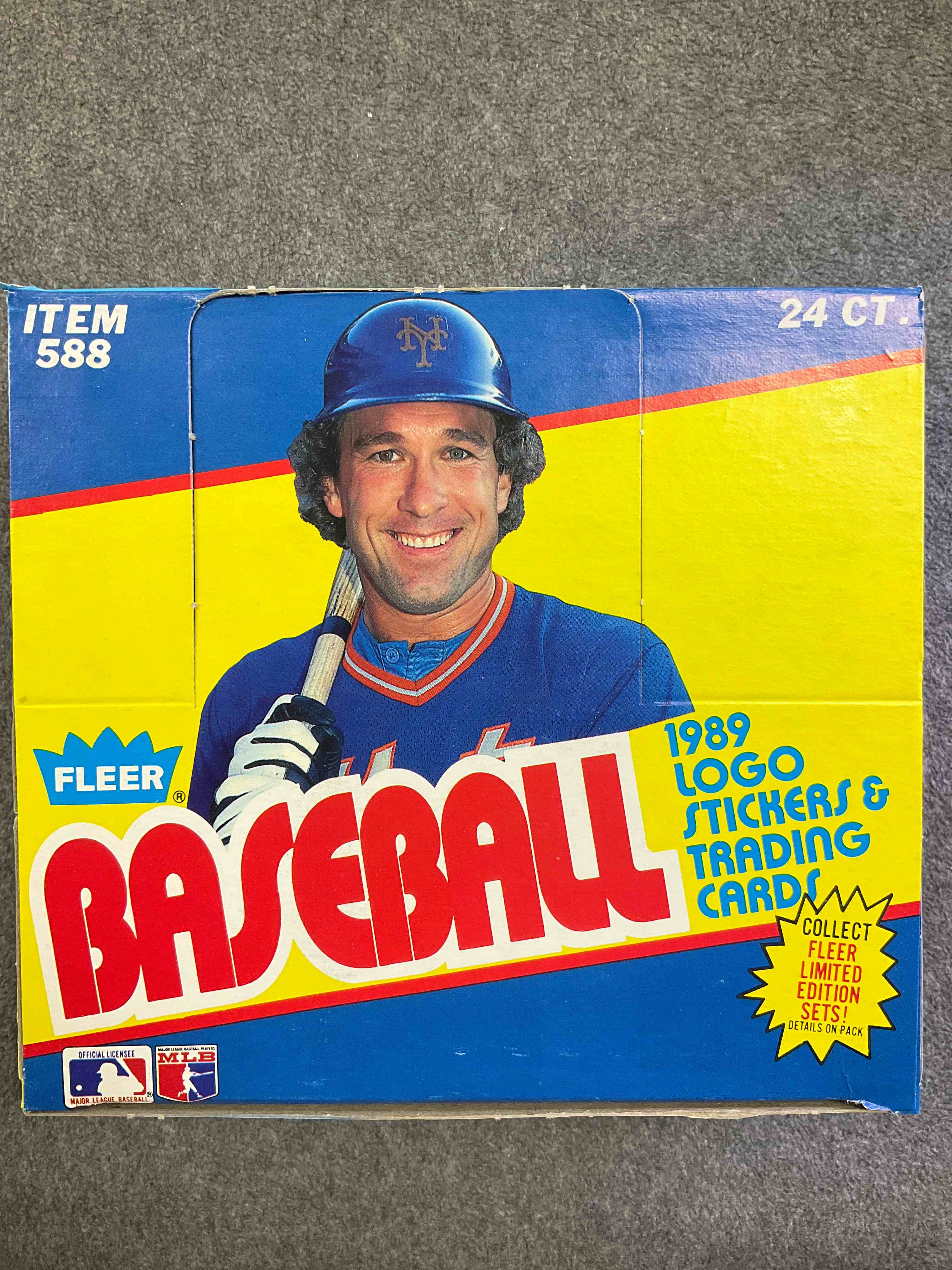 1989 Fleer Baseball Unopened 36 Card Cello Pack Direct From Original