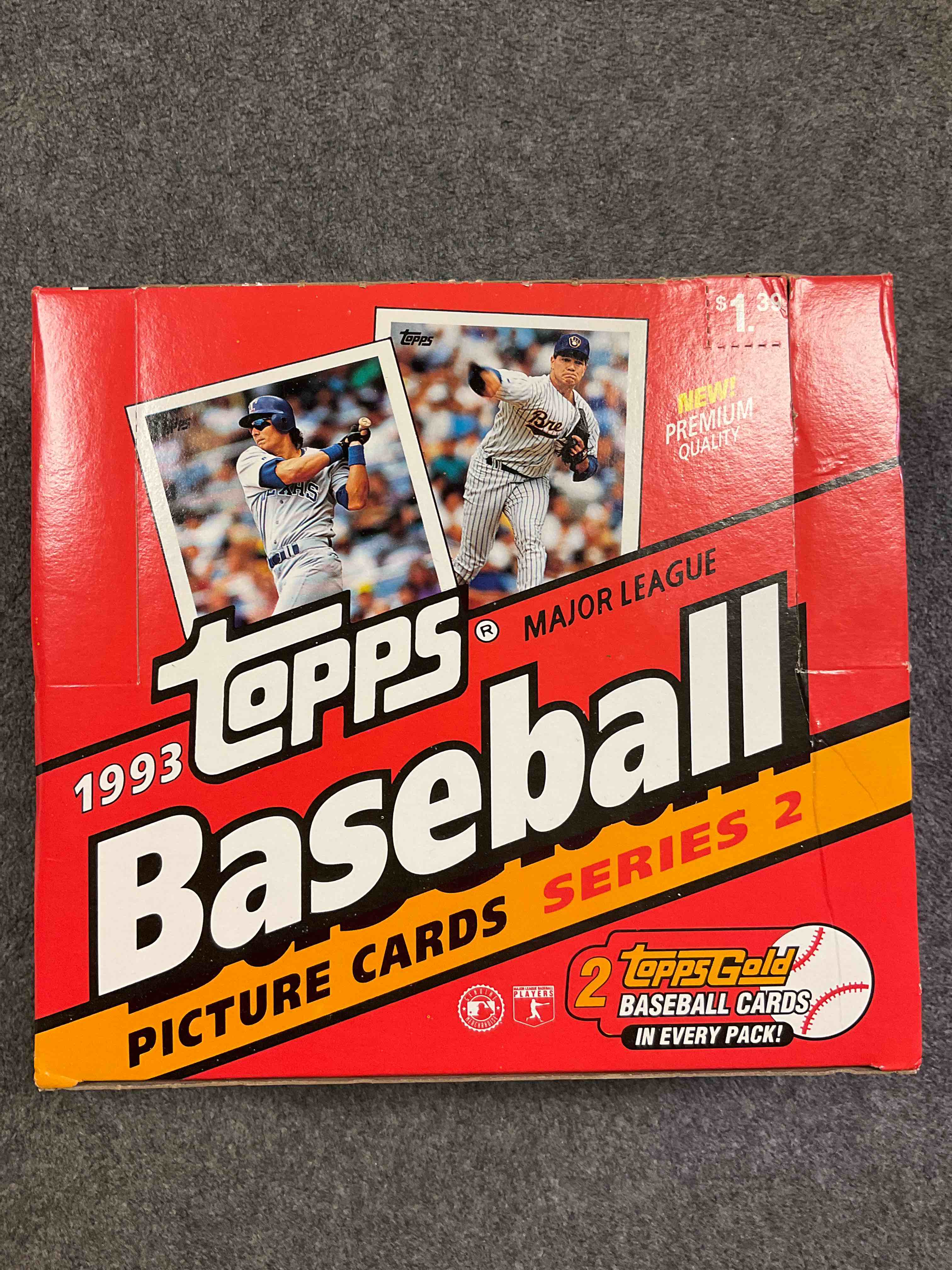 Rare 1993 Topps Baseball Series 2 Unopened 34 Card Cello Pack! Direct ...