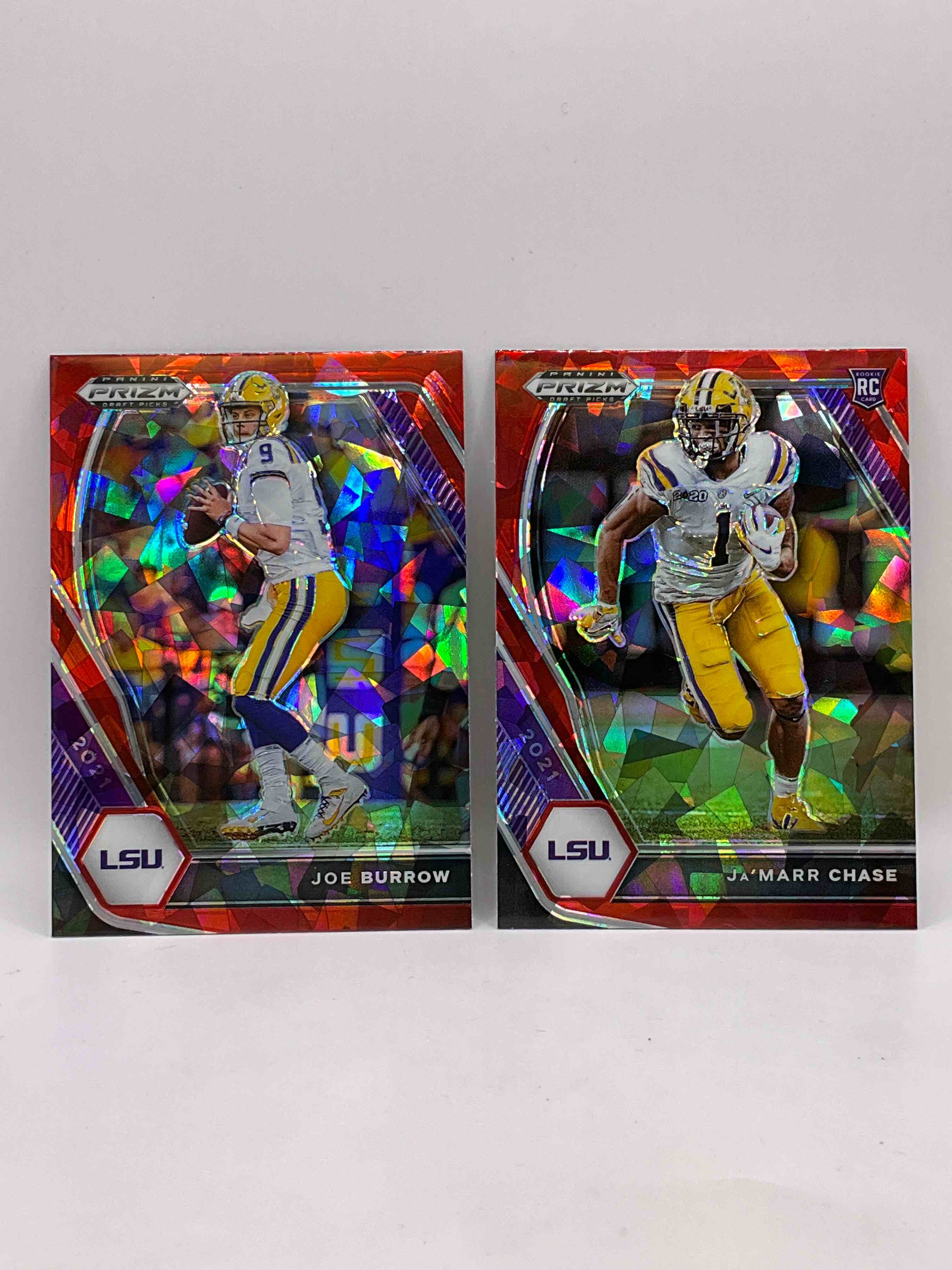LSU Brothers “Cracked Ice” Panini Prizm Cards! Joe Burrow Cracked Ice ...