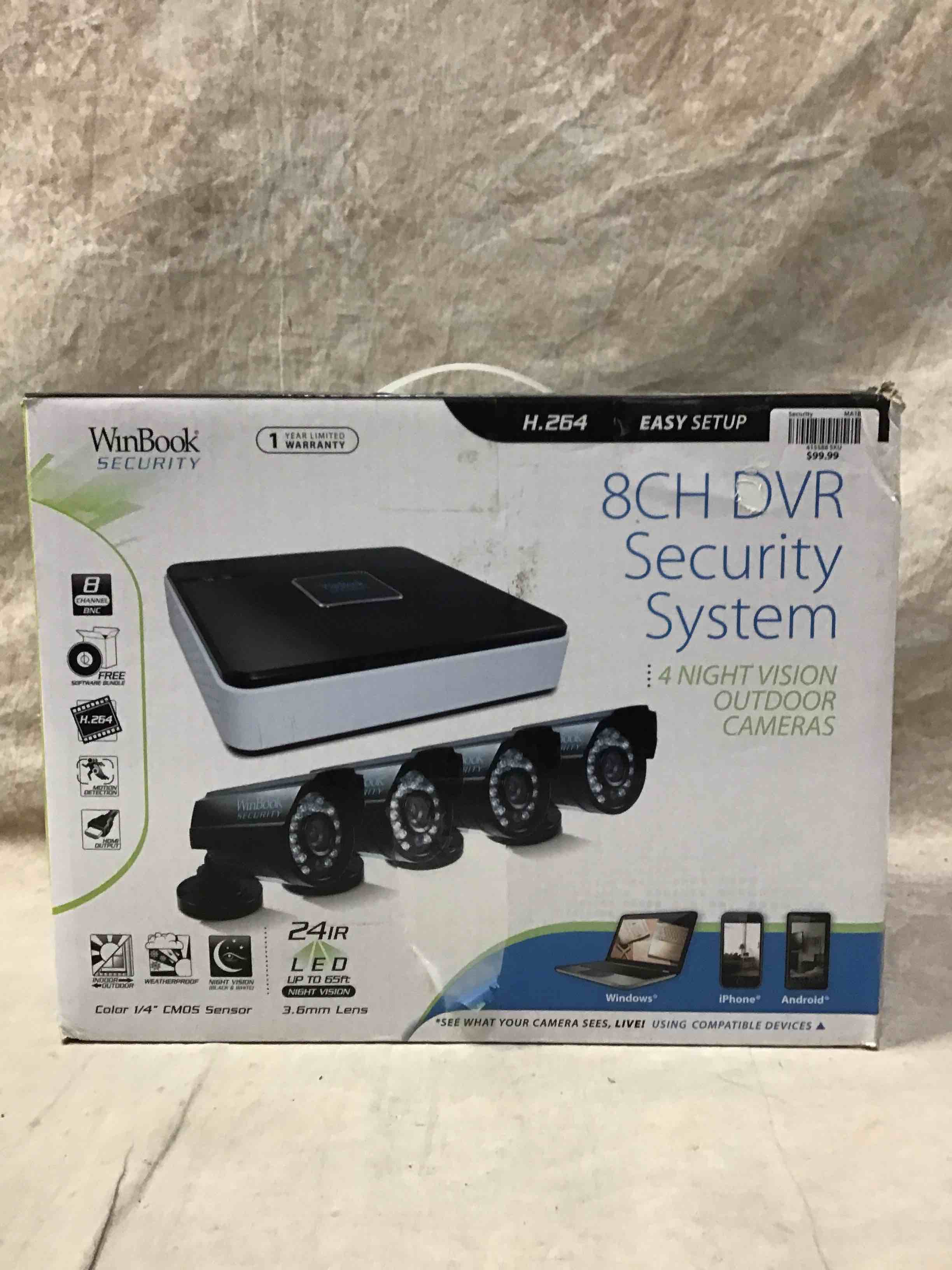 WinBook 8CH Security System